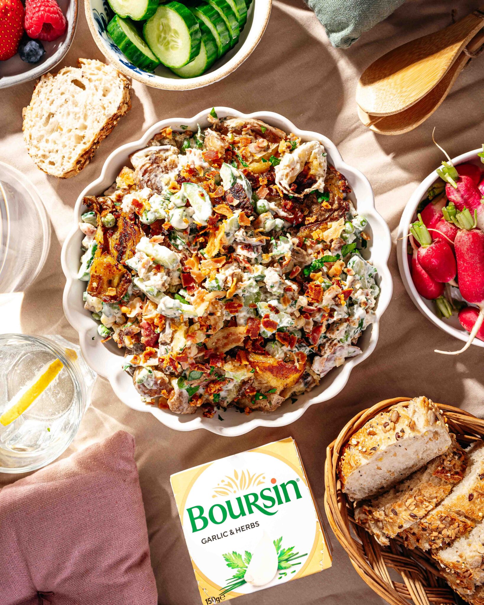 Krokante Aardappelsalade | Boursin Verse Roomkaas