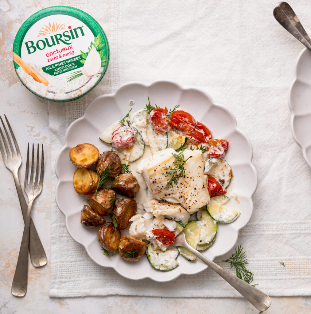 Kablejauwpakketje met Boursin | Boursin Verse Roomkaas